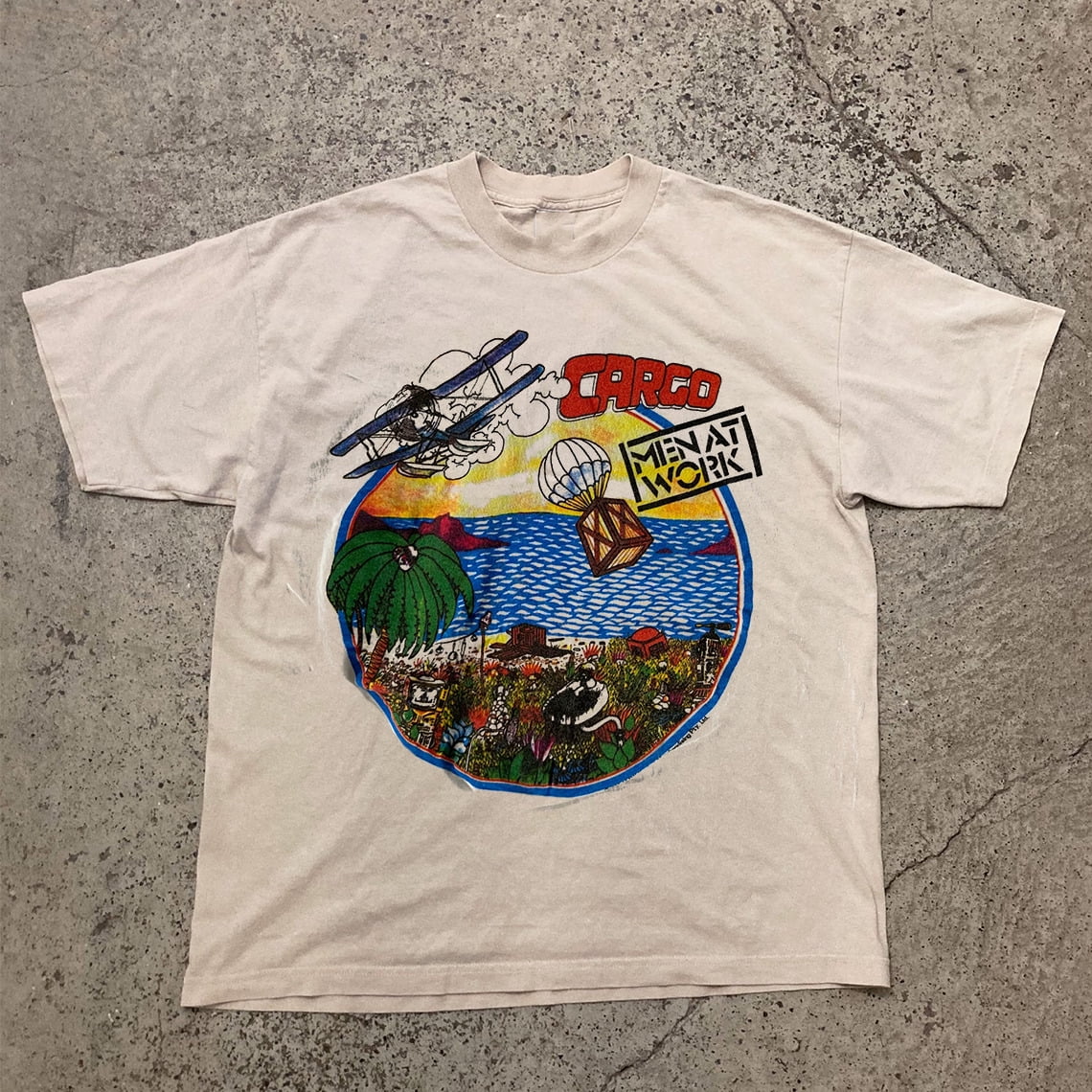 EverFind Men at Work Band Cargo Short Sleeve T Shirt Full Size S-5XL ...