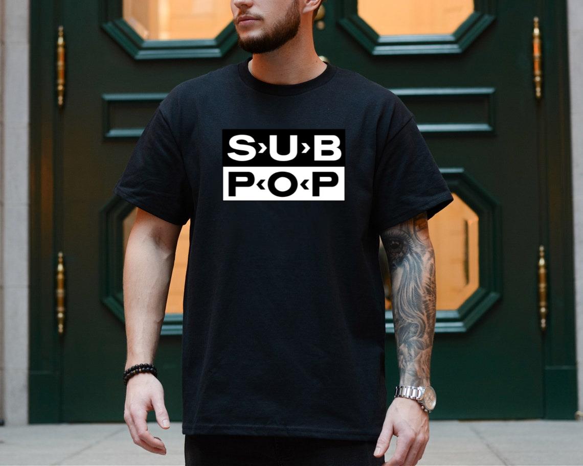 EverFind New Sub Pop Records Logo Label Music Hip Hop Rap Funny T Shirt ...