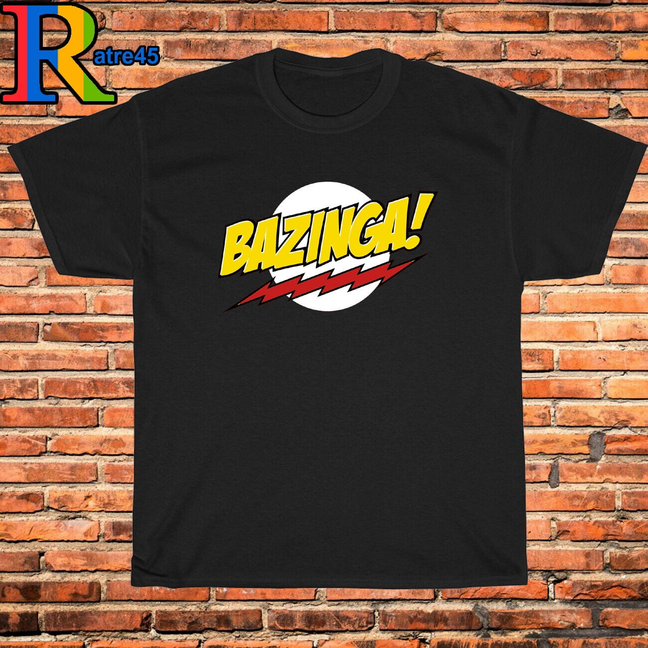 EverFind New T-Shirt Bazinga Logo Black/Grey/White/Navy Size S-3XL Christmas Gift Shirt, Sweater ...