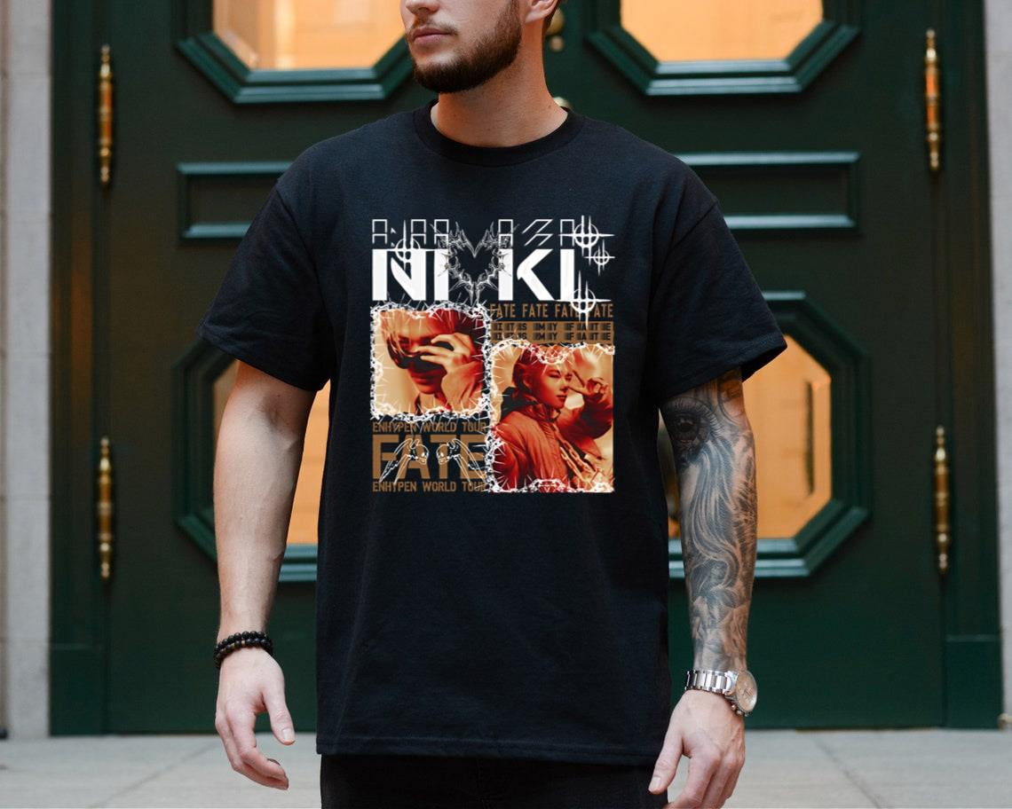 EverFind Niki Enhypen Kpop Shirt Tee, World Tour Fate 2023 Merch, Dark ...