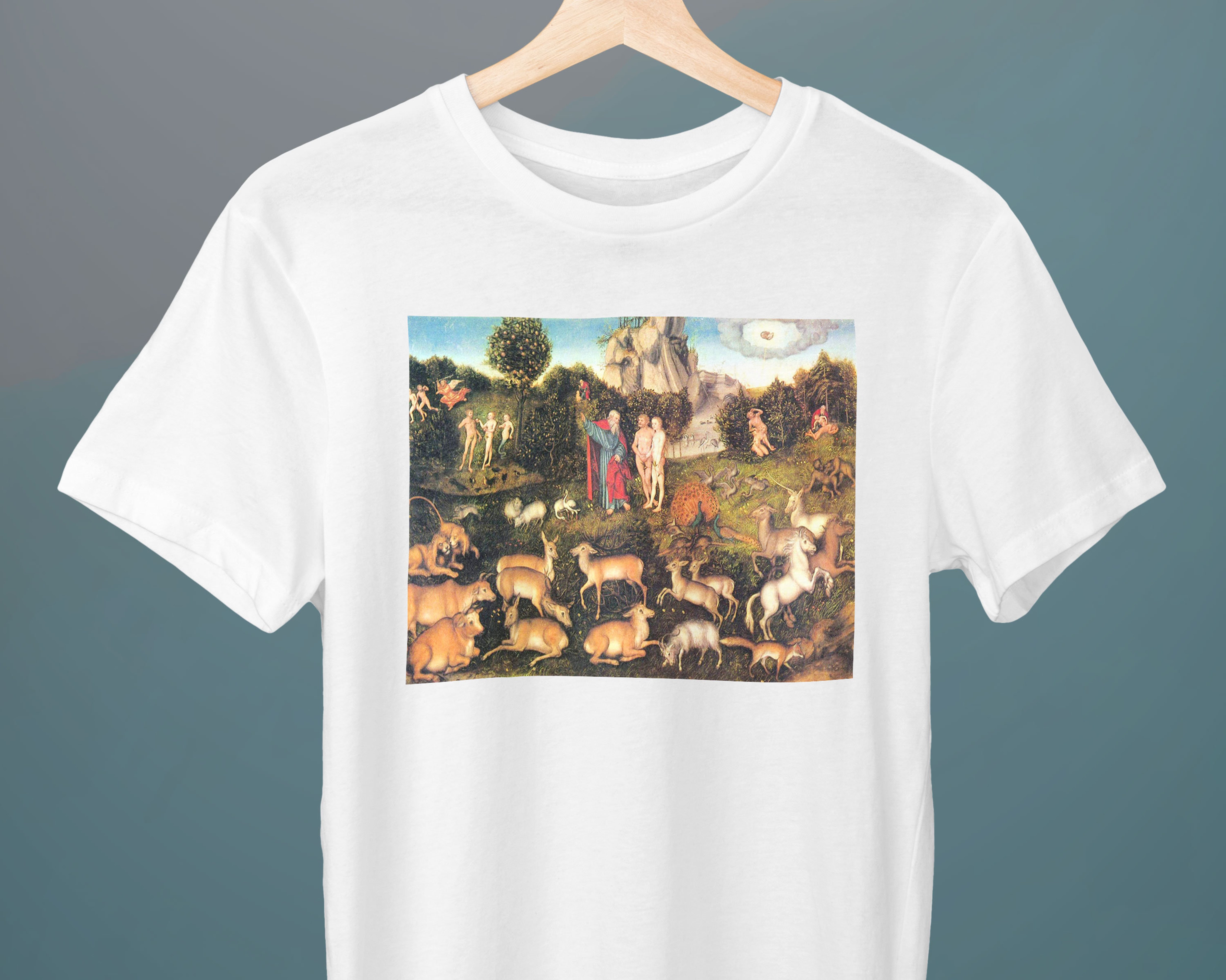 EverFind Paradise, Lucas Cranach the Elder, Uni T-Shirt, Art Tee ...