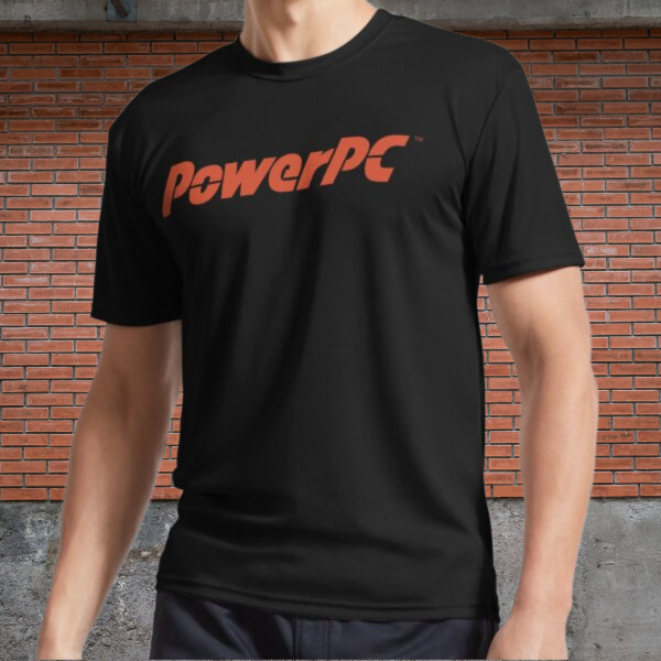 EverFind PowerPC Logo Classic Active Logo Men's Black T-Shirt Funny ...