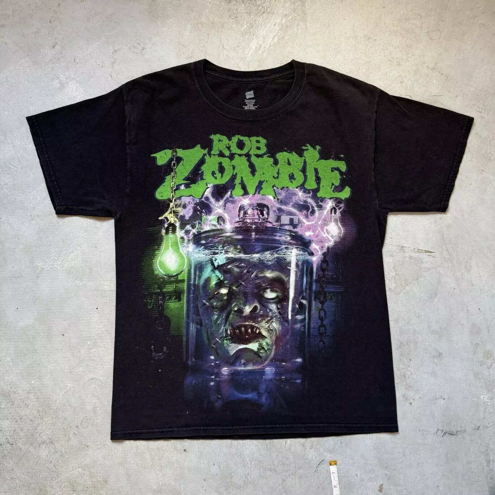 EverFind Rob Zombie T Shirt Head Dead Hanes Black Medium Faded Black ...