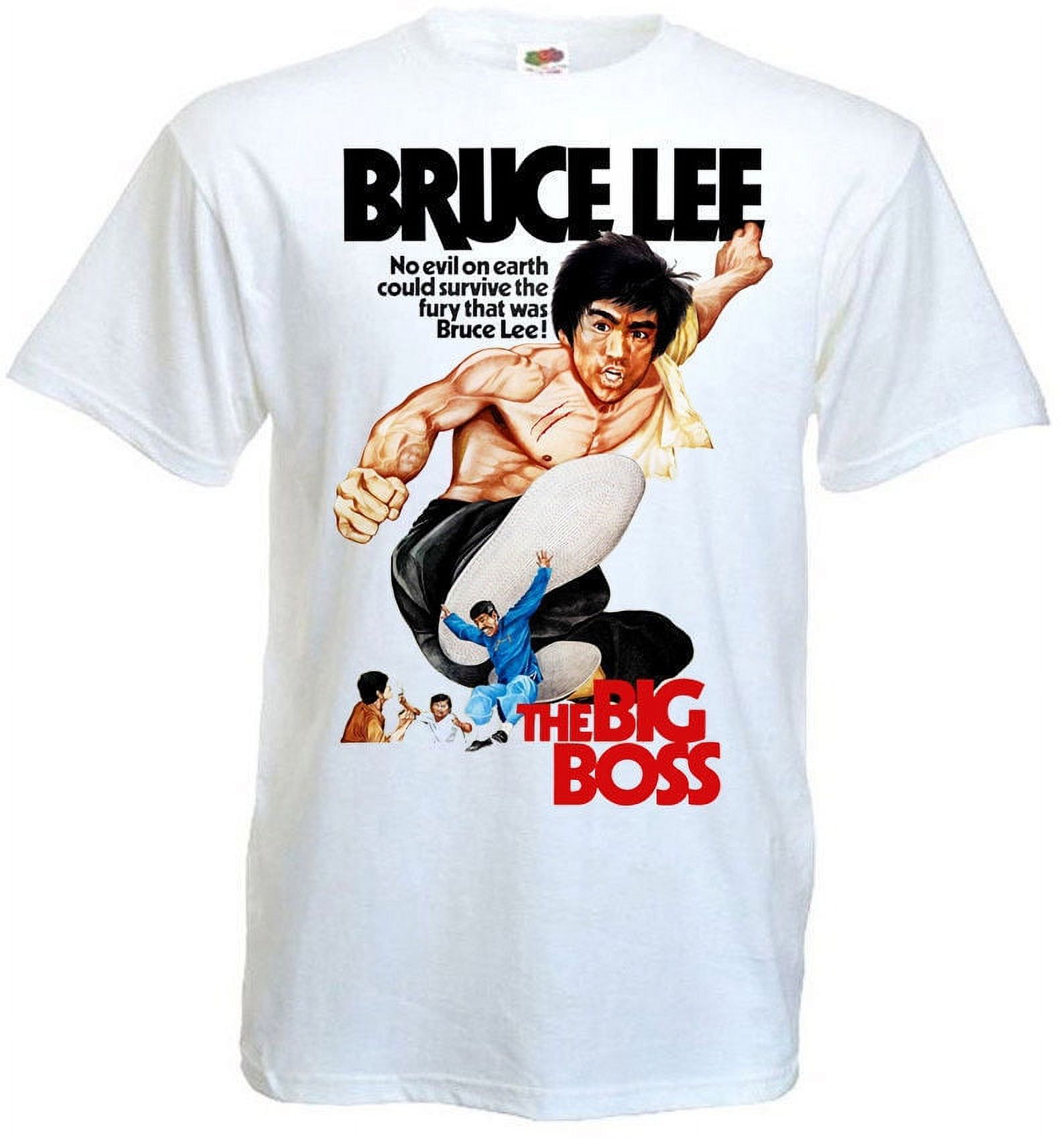 EverFind THE BIG BOSS Bruce Lee Movie Poster T shirt white all sizes Christmas Gift Shirt ...