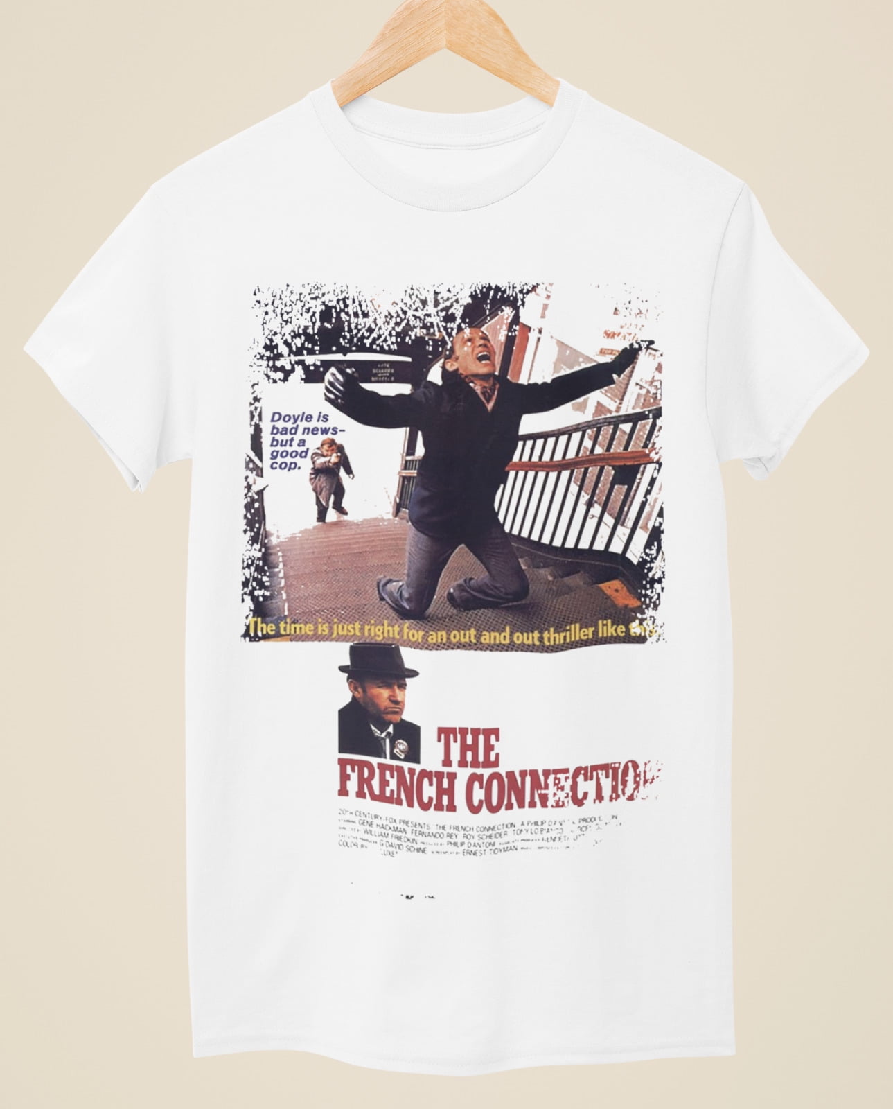 EverFind The French Connection - Movie Poster Inspired Uni White T ...