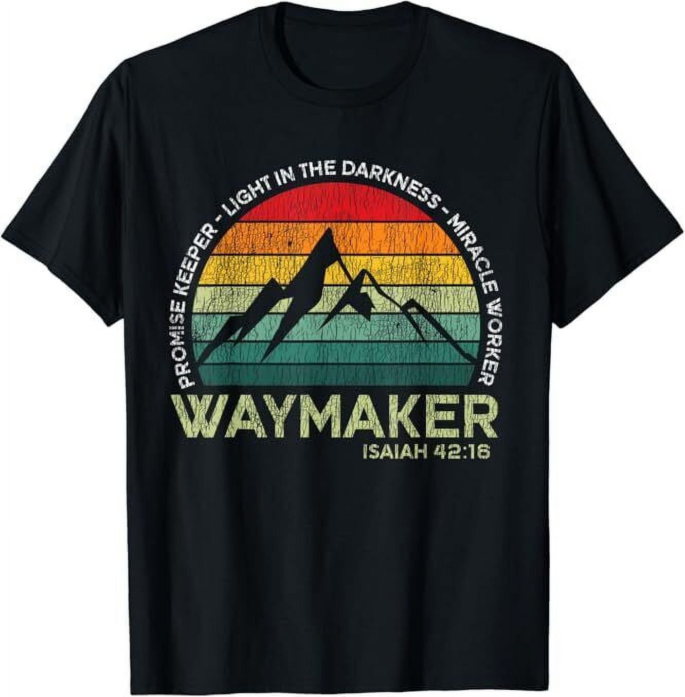 EverFind Vintage Waymaker Promise Keeper Miracle Worker Christian Tee T ...