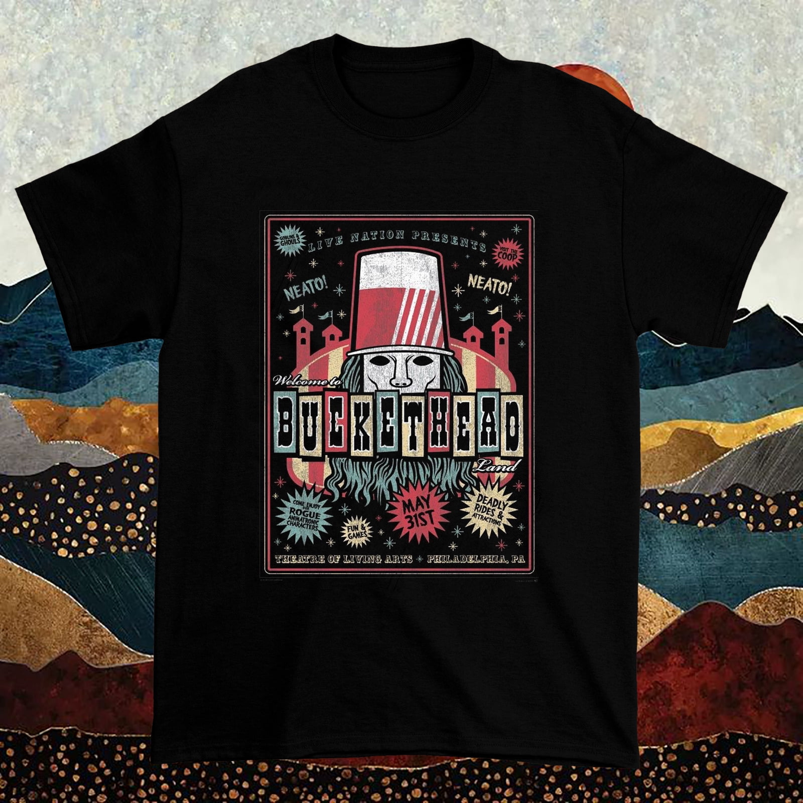 EverFind Welcome to Buckethead Land Gift For Fan Uni T Shirt Full Size ...