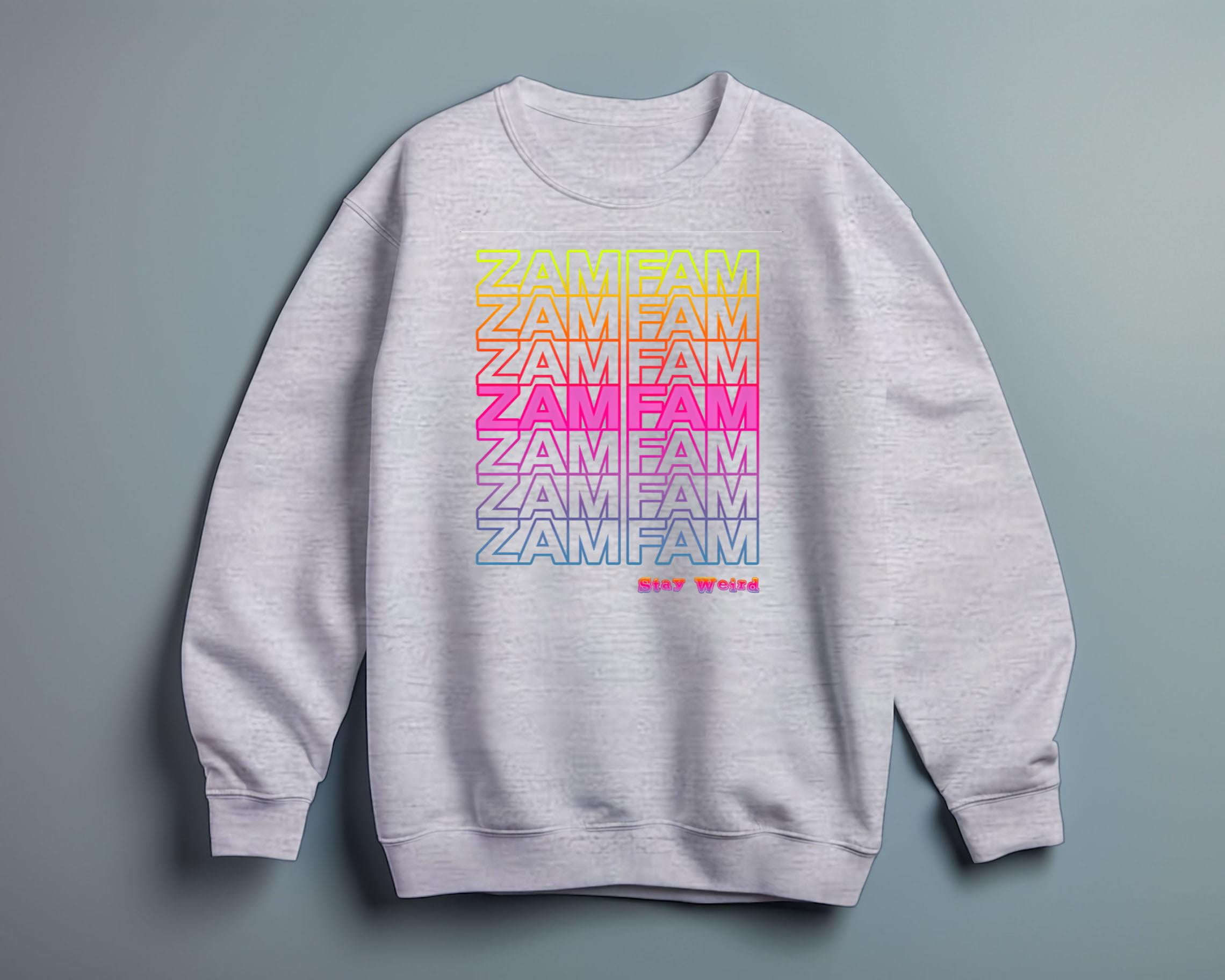 EverFind Zamfam Kids T-Shirt (Stay Weird) Rebecca Zamolo Top Boys Girls ...