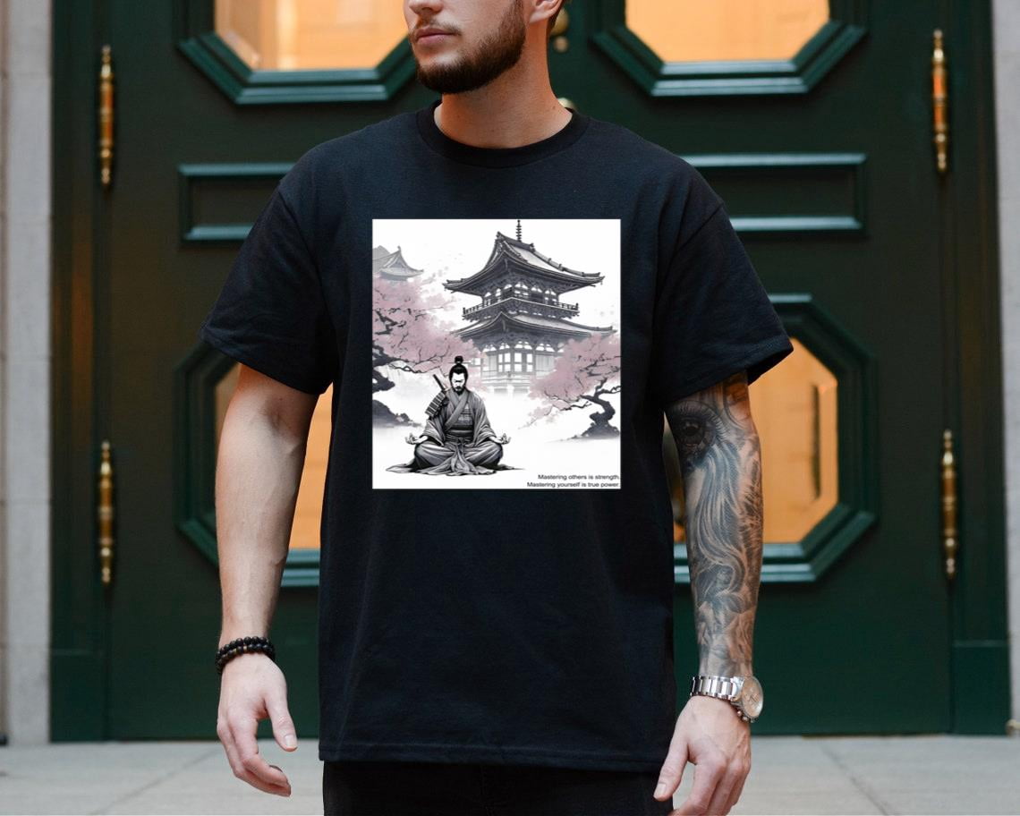 EverFind Zen Samurai T-Shirt |Meditation |Lao Tzu |Buddhism |Japanese ...