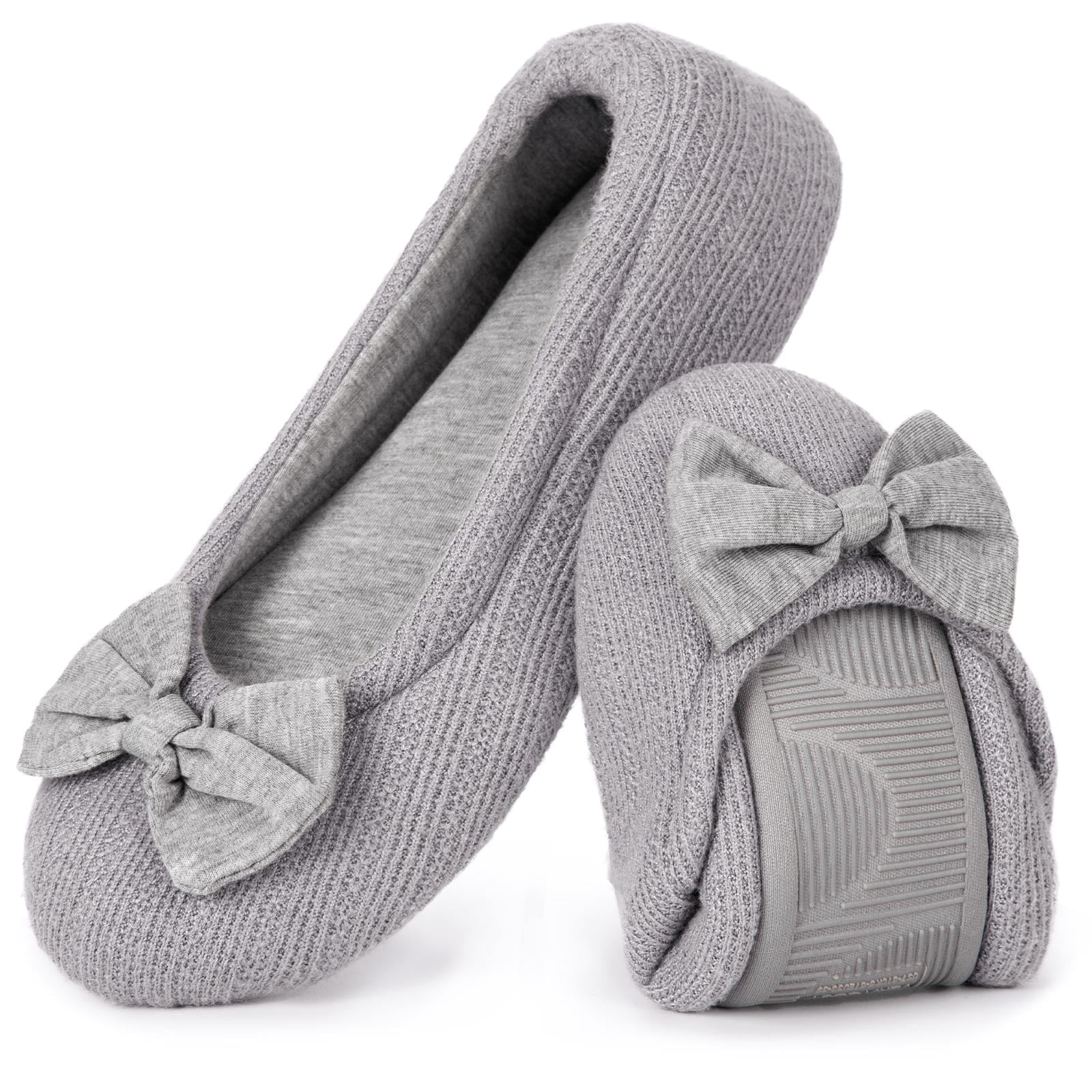 EverFoams Women's Ballerina Slippers Lightweight Comfy Memory Foam ...