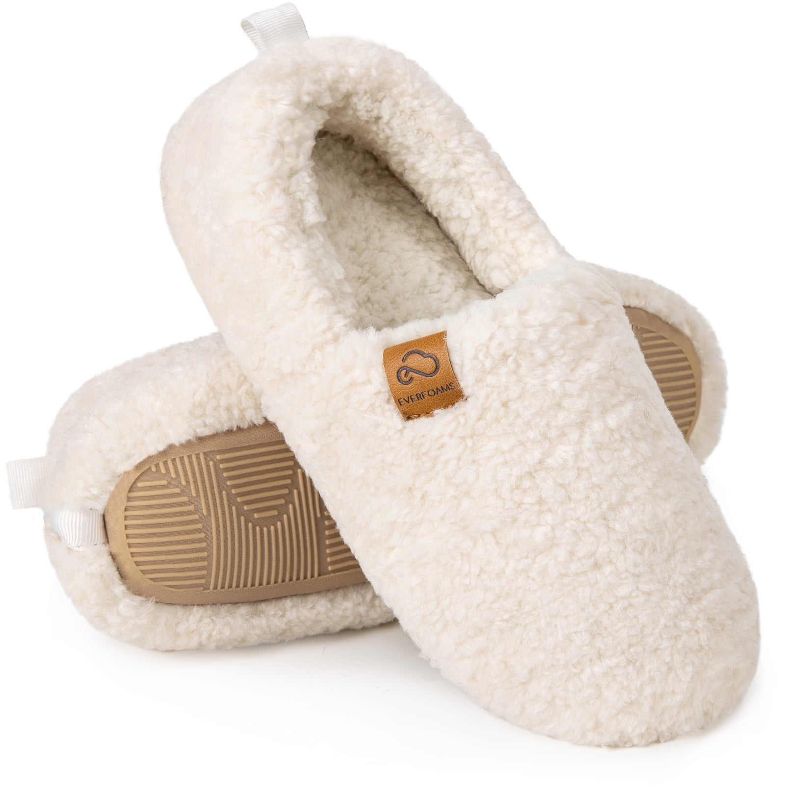 EverFoams Women's Shearling Memory Foam Full Slippers - Walmart.com EverFoams Women's Shearling Memory Foam Full Slippers - Walmart.com