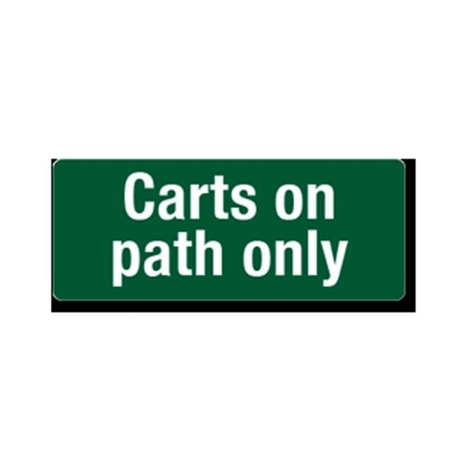 EverMark Carts on Path only Clip-On Sign - Walmart.com