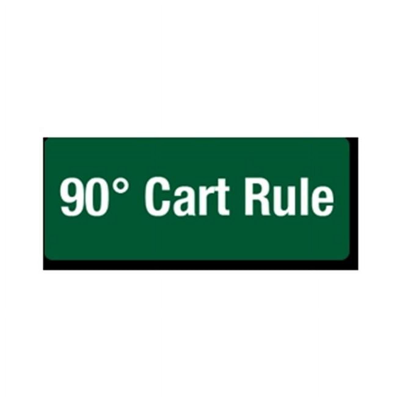 EverMark GHM020 90 Degree Cart Rule Clip-On Sign - Walmart.com