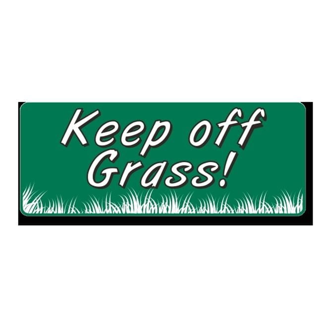 EverMark Keep Off Grass Clip-On Sign - Walmart.com