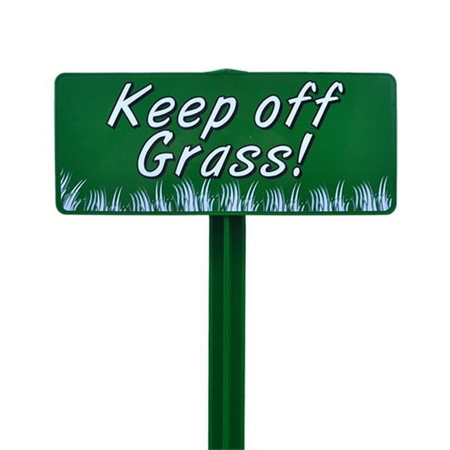 EverMark Keep Off Grass Sign with Forest Green Stake Kit - Walmart ...