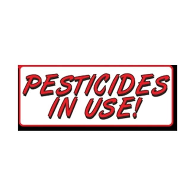 EverMark RHM-603-01 Pesticides in Use Clip-On Sign - Walmart Business ...
