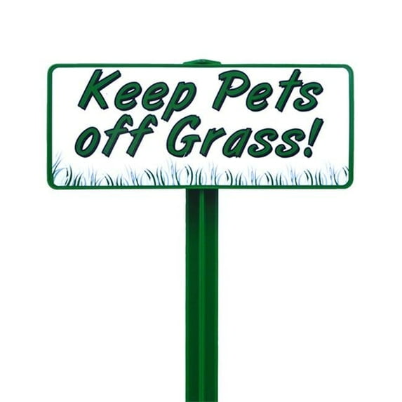 EverMark SSKT01-05 Keep Pets Off Grass Sign with Forest Green Stake Kit ...