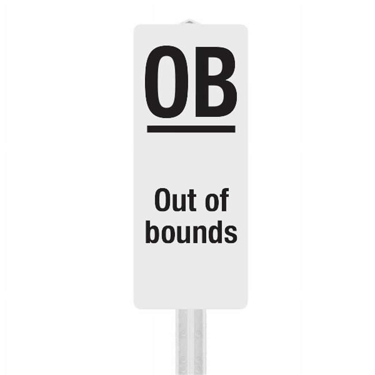 EverMark SSKT29-05 Out of Bounds Sign with White Stake Kit - Walmart.com