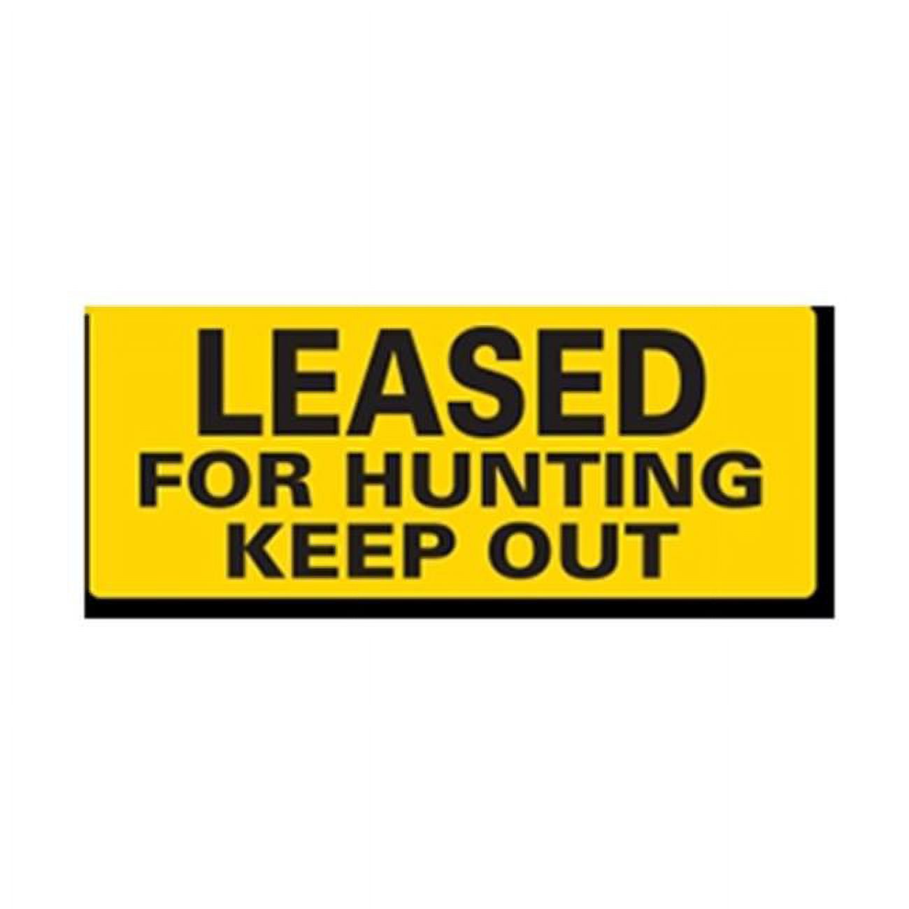 EverMark YHM000-01 Leased For Hunting Keep Out Clip-On Sign - Walmart.com