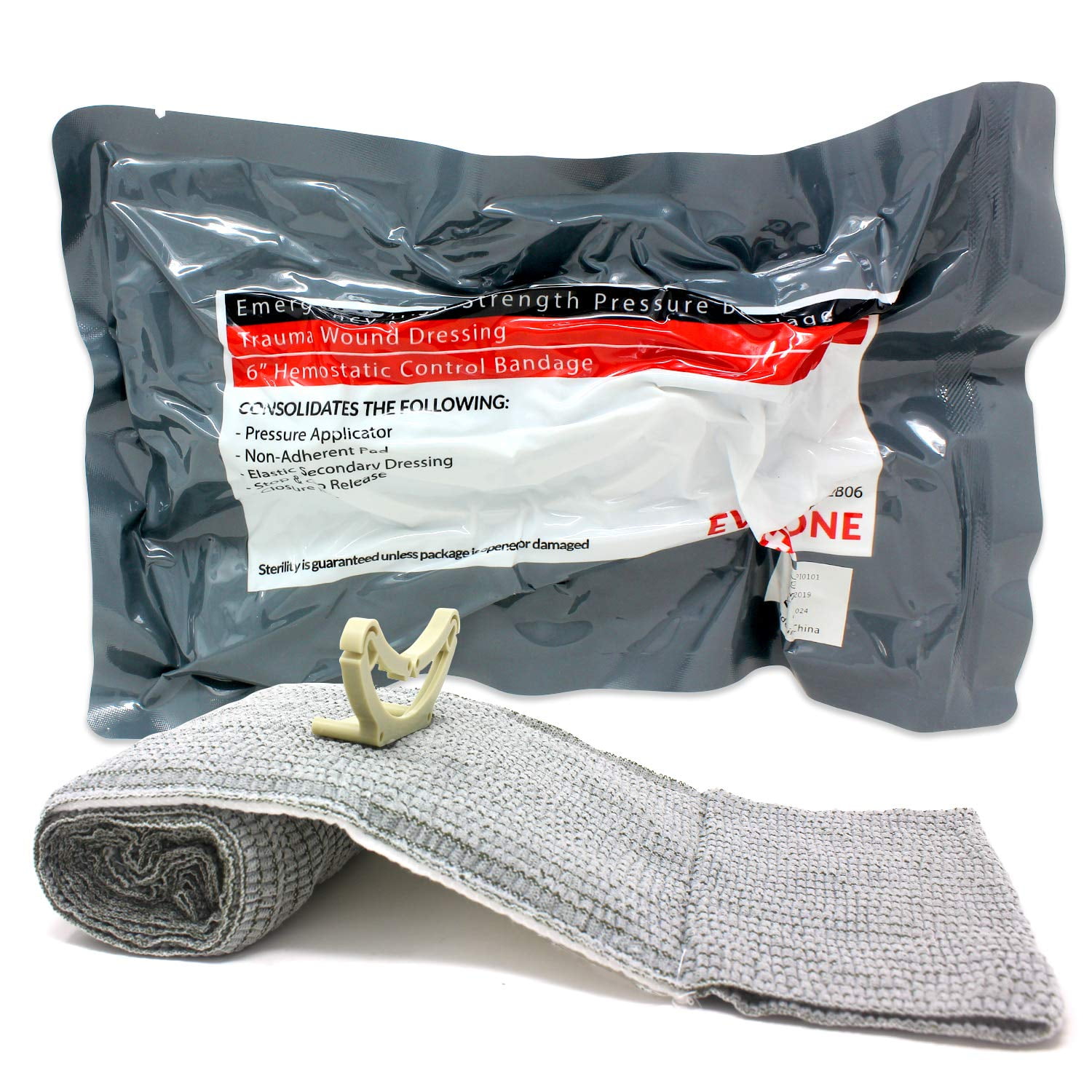 EverOne 6" Israeli Emergency High Strength Compression Bandage Trauma ...