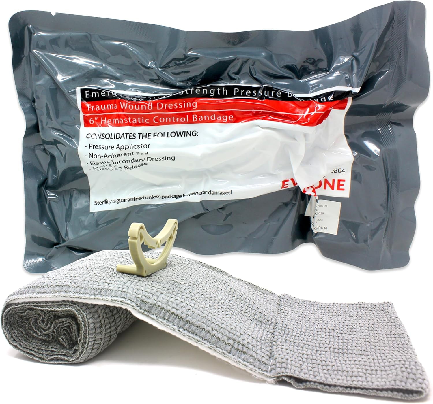 4" Israeli Emergency High Strength Compression Bandage Trauma Wound ...