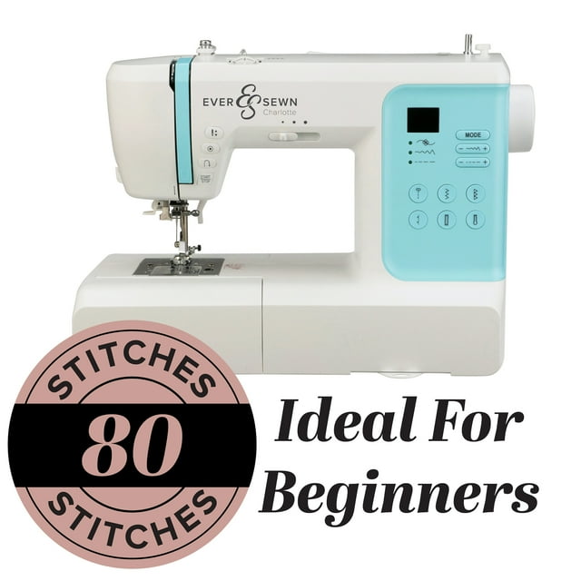 EverSewn Charlotte 80 Stitch Computerized Sewing Machine with Auto ...