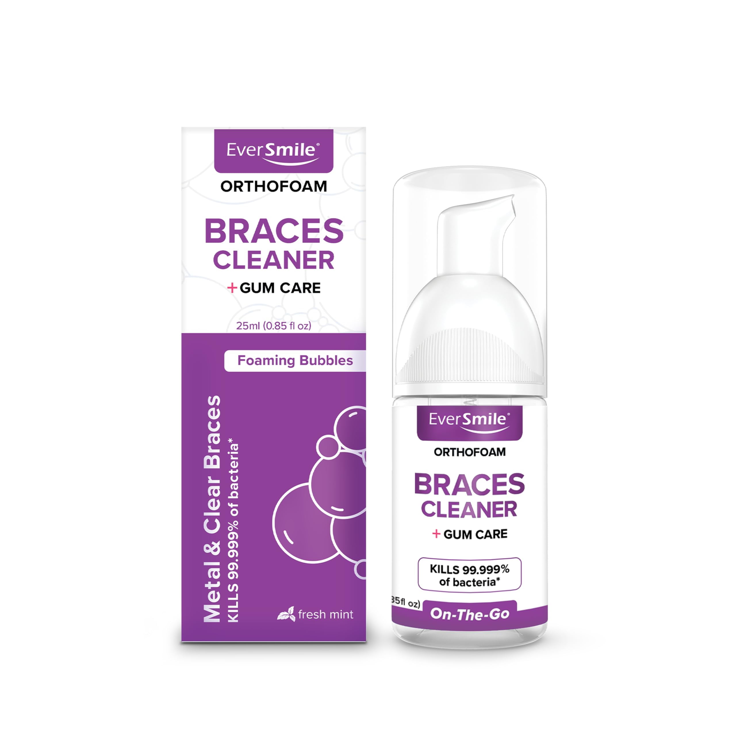 EverSmile OrthoBraces Cleaner KEF16 - Travel Size - Brushable Whitens ...