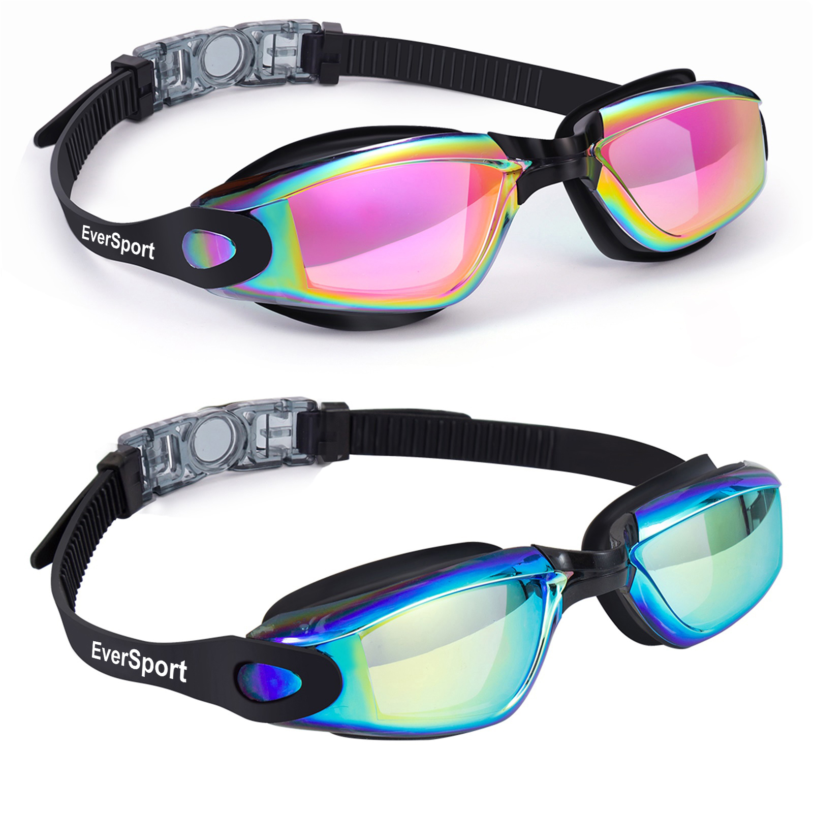 Arena Tracks Mirror Swimming Goggles in White-Red Copper-Black ...