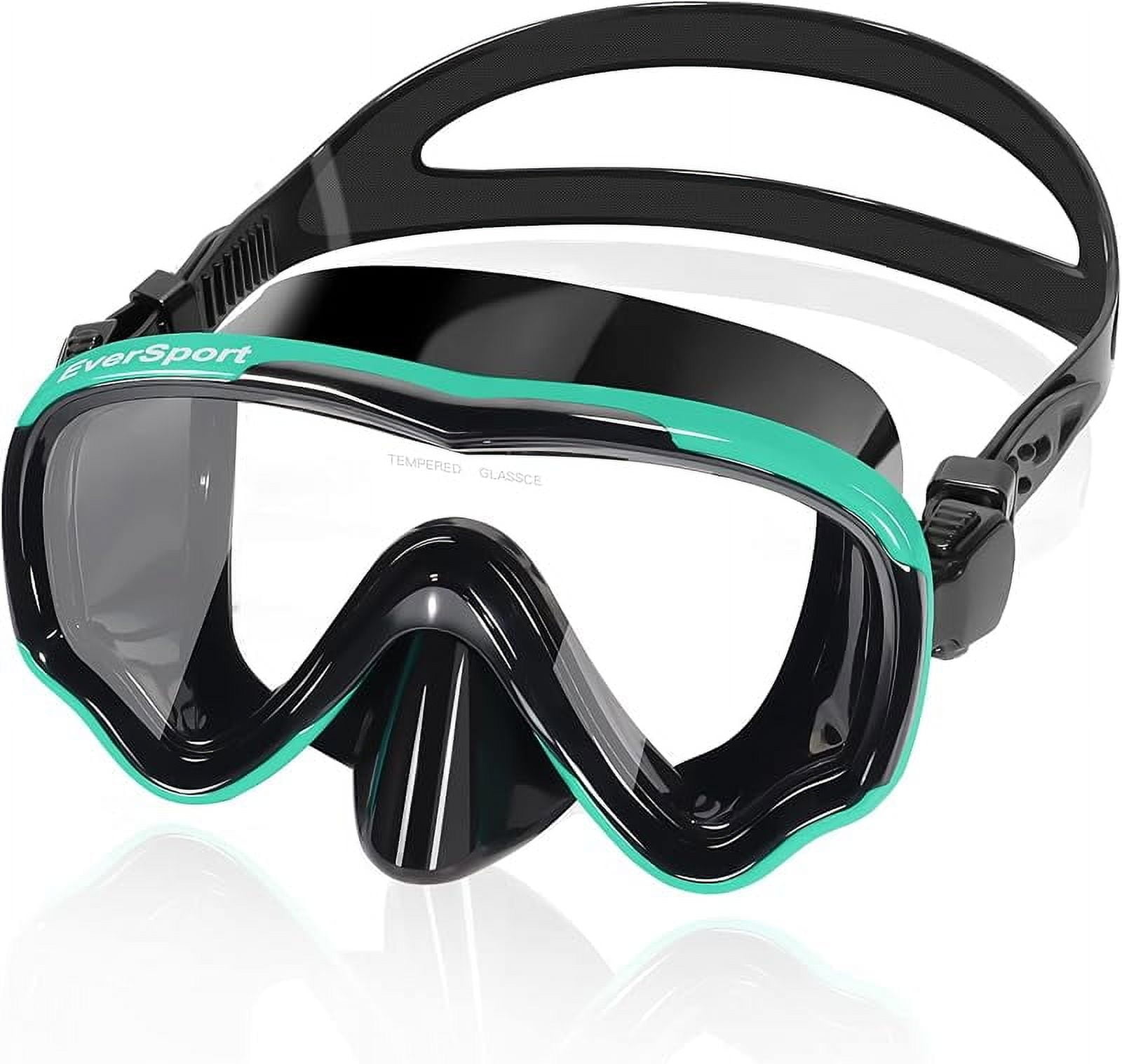 EverSport Swim Goggles Adult with Nose Cover, Clear Diving Mask Wide ...