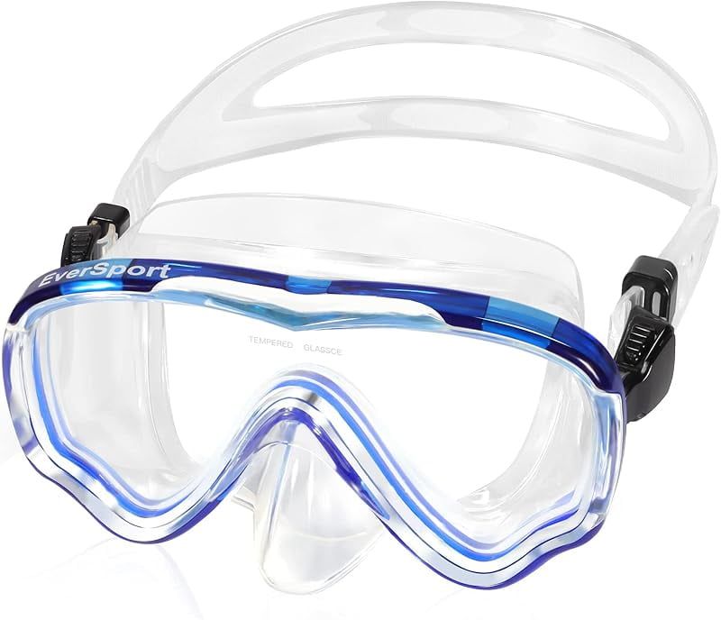 EverSport Adult Swim Goggles with Nose Cover, 180Â° Panoramic View ...