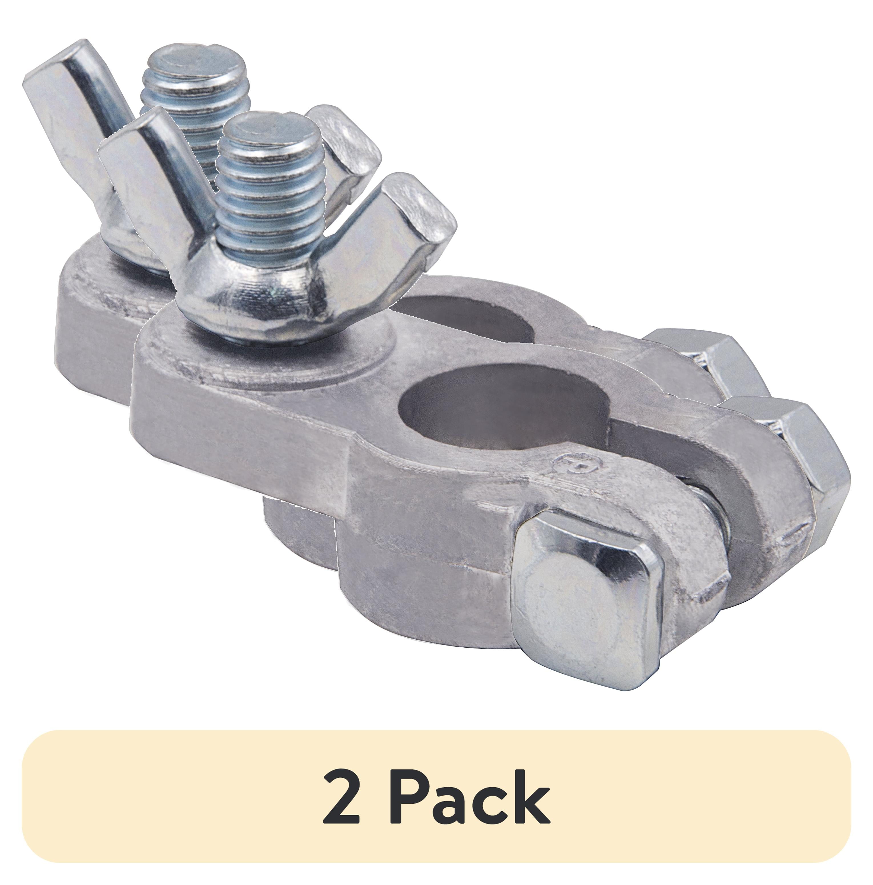 (2 pack) EverStart 6-12V Battery Terminal, Slivr, Replace Marine ...