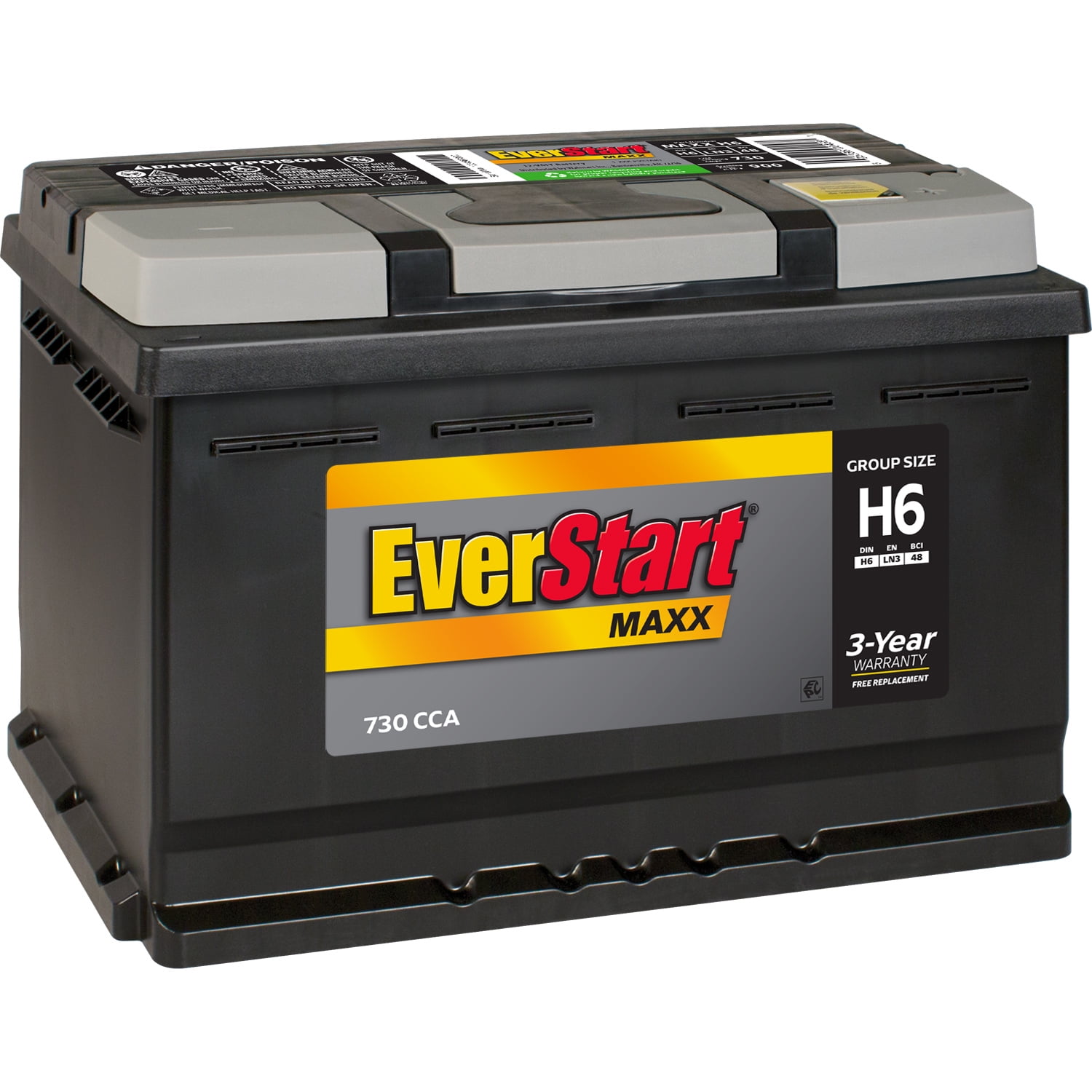 EverStart Maxx Lead Acid Automotive Battery, Group Size 24F, 09/30/2023