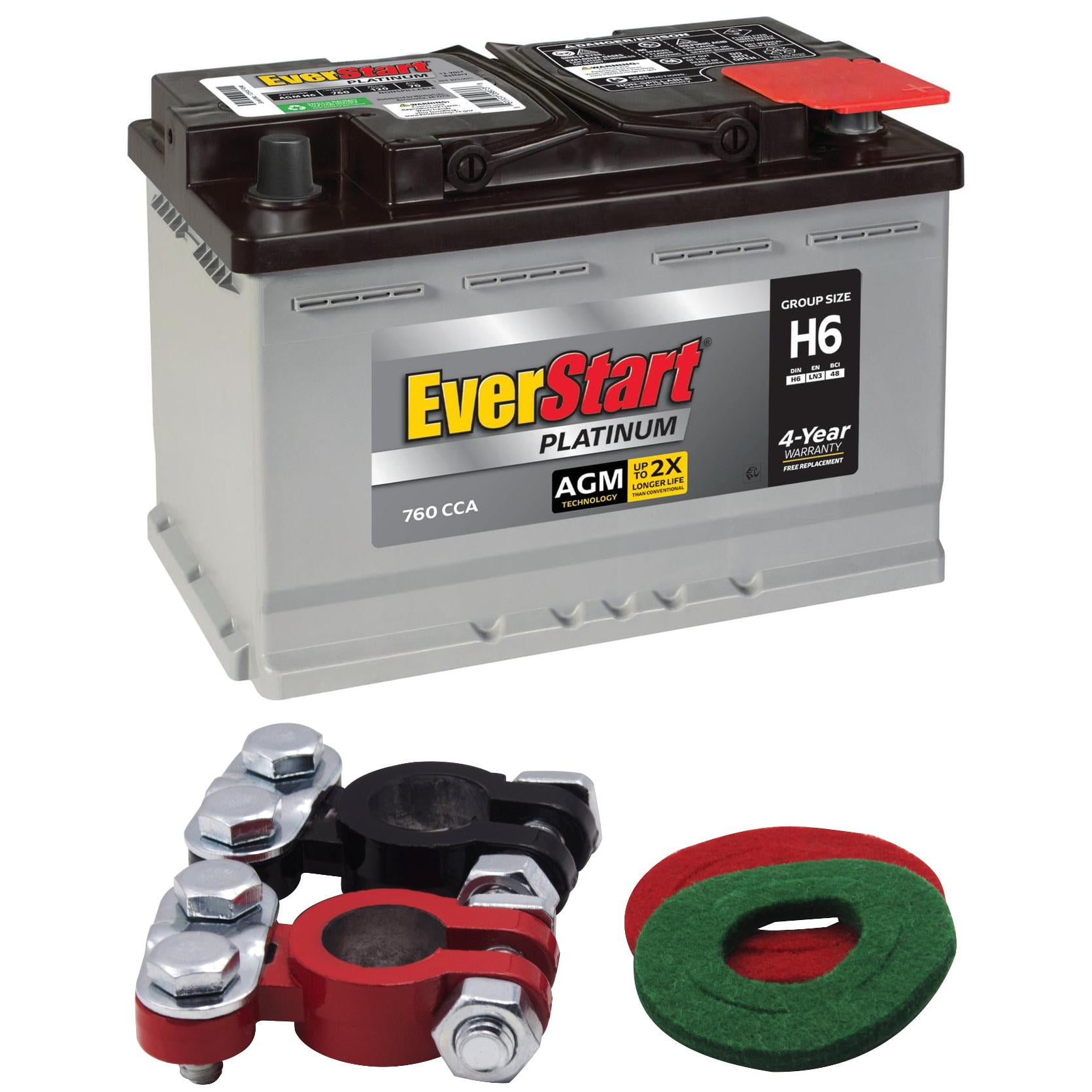EverStart Platinum AGM Automotive Battery, Group H6 / LN3 / 48 12 Volt ...