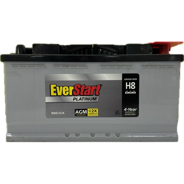 EverStart Platinum AGM Automotive Battery, Group Size H8 / LN5 / 49 12 Volt, 900 CCA 160 RC ...