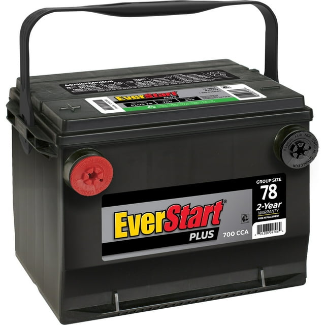 EverStart Plus Lead Acid Automotive Battery, Group 78 12 Volt, minimum ...