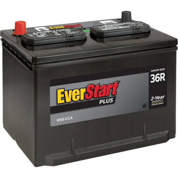 EverStart Plus Lead Acid Automotive Battery, Group Size 36R 12 Volt ...
