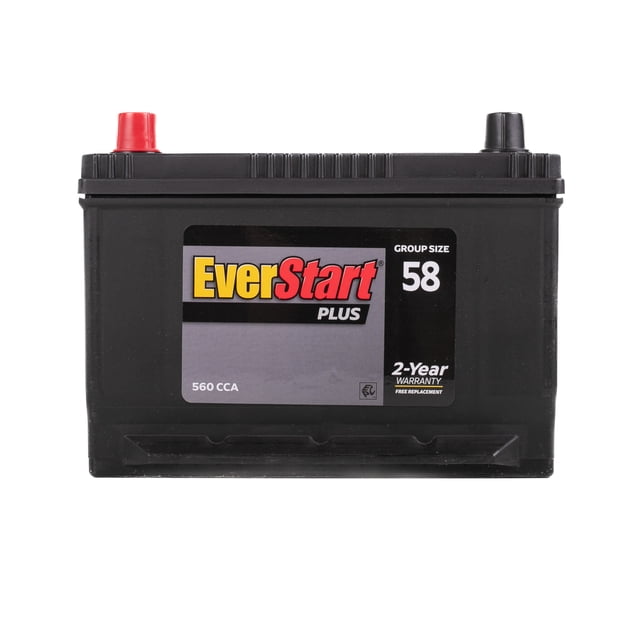 EverStart Plus Lead Acid Automotive Battery, Group Size 58 - 12 Volt ...