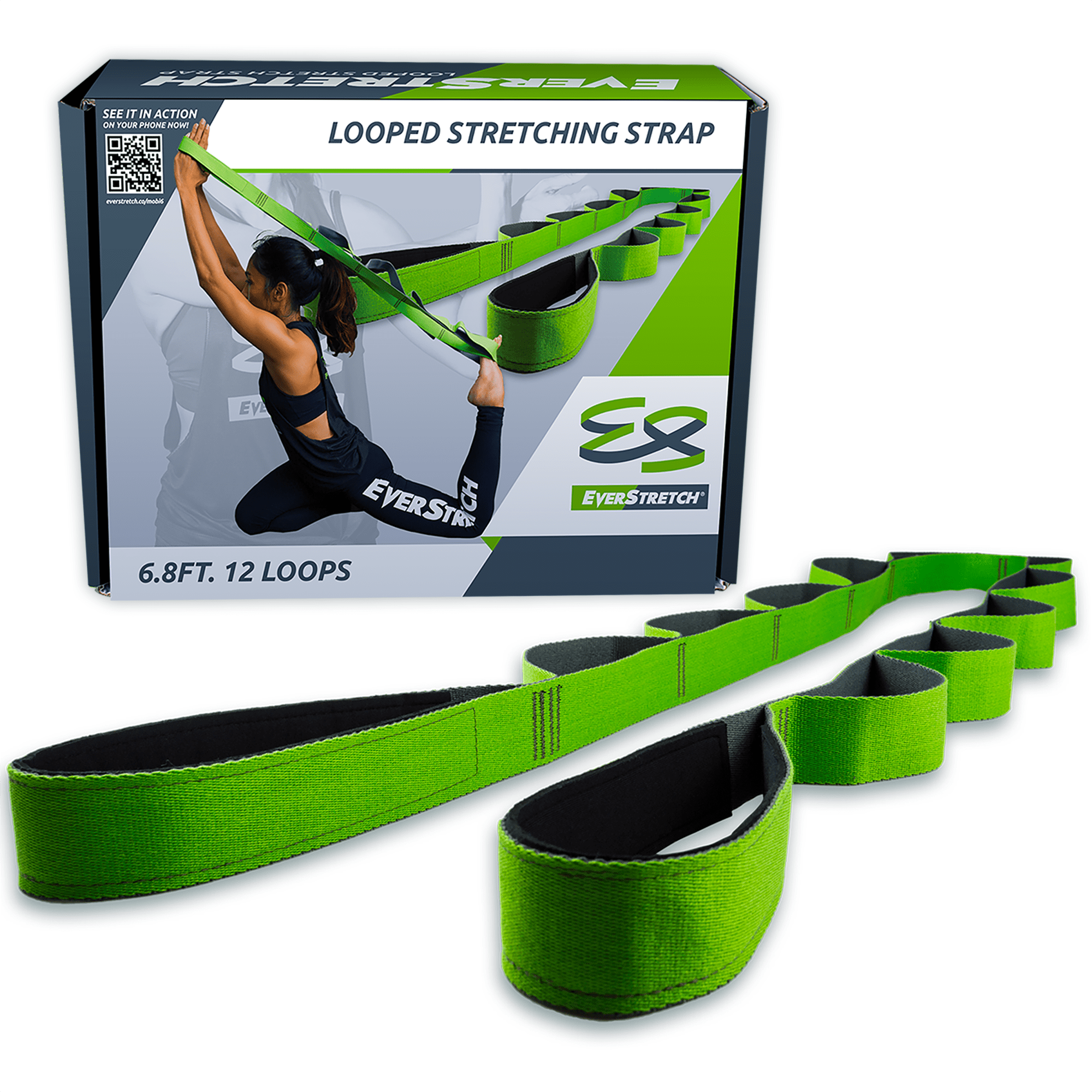 EverStretch Non-Elastic Stretching Strap with Loops - Premium Fabric ...