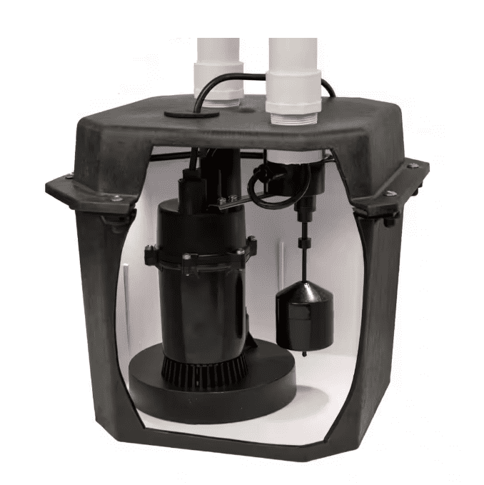 Everbilt 1/4 HP Pre-Plumbed Sink Tray System Sump Pump, Black - Walmart.com