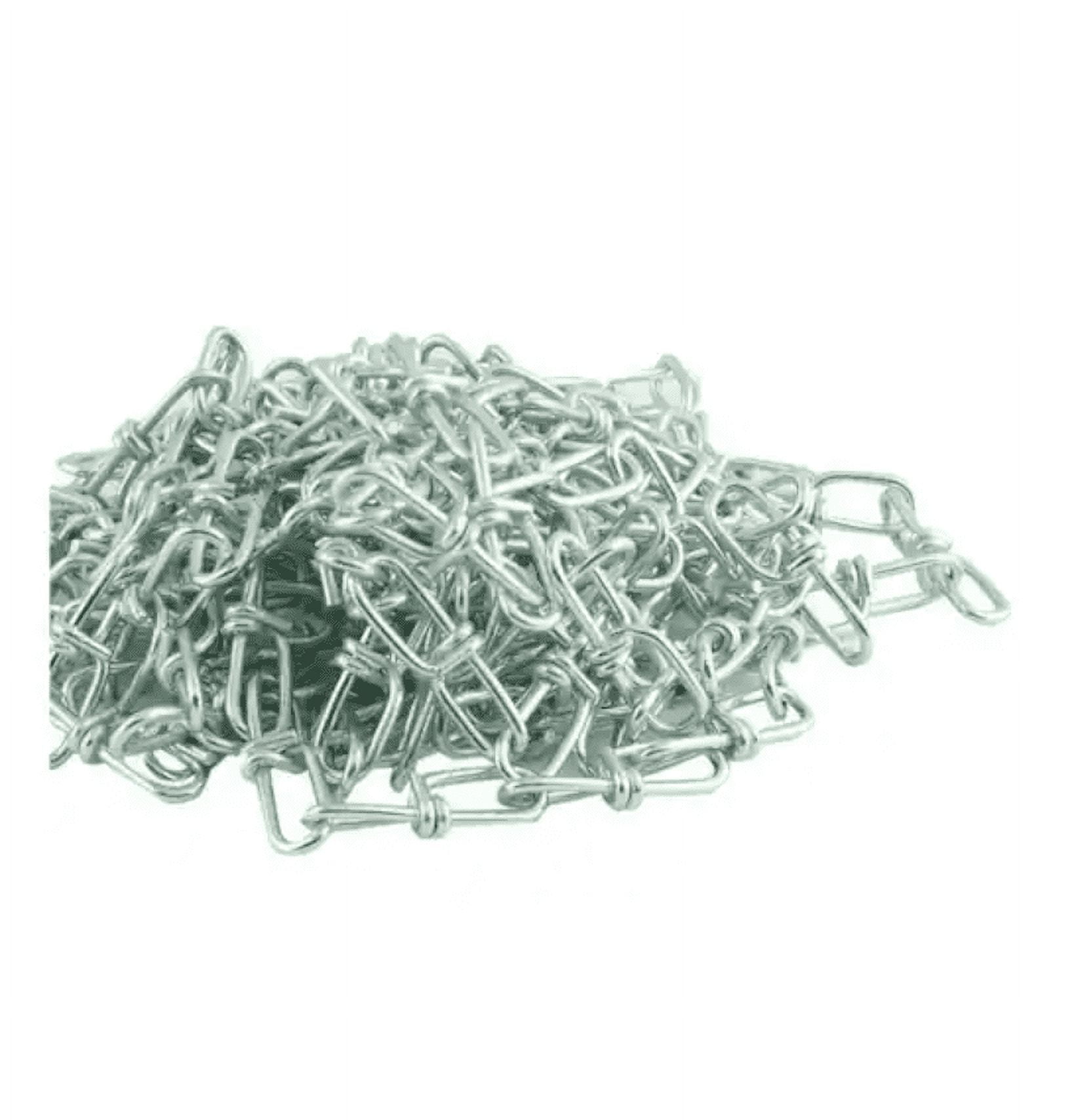 Everbilt #1 x 10 ft. Zinc Plated Steel Non-Welded Double Loop Chain ...