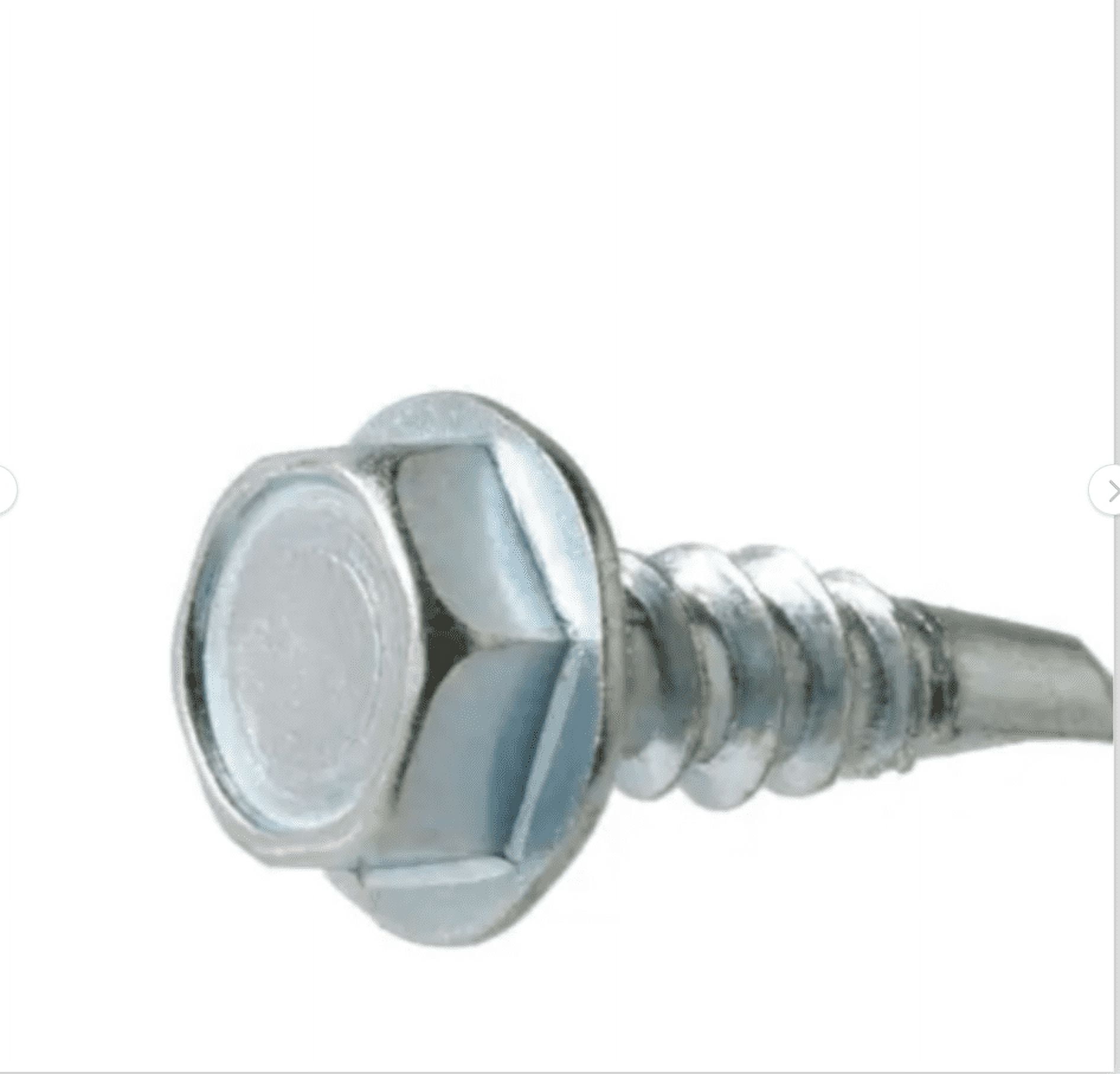 Everbilt #10 x 3/4 in. Zinc Hex Head Self Drilling Sheet Metal Screws ...