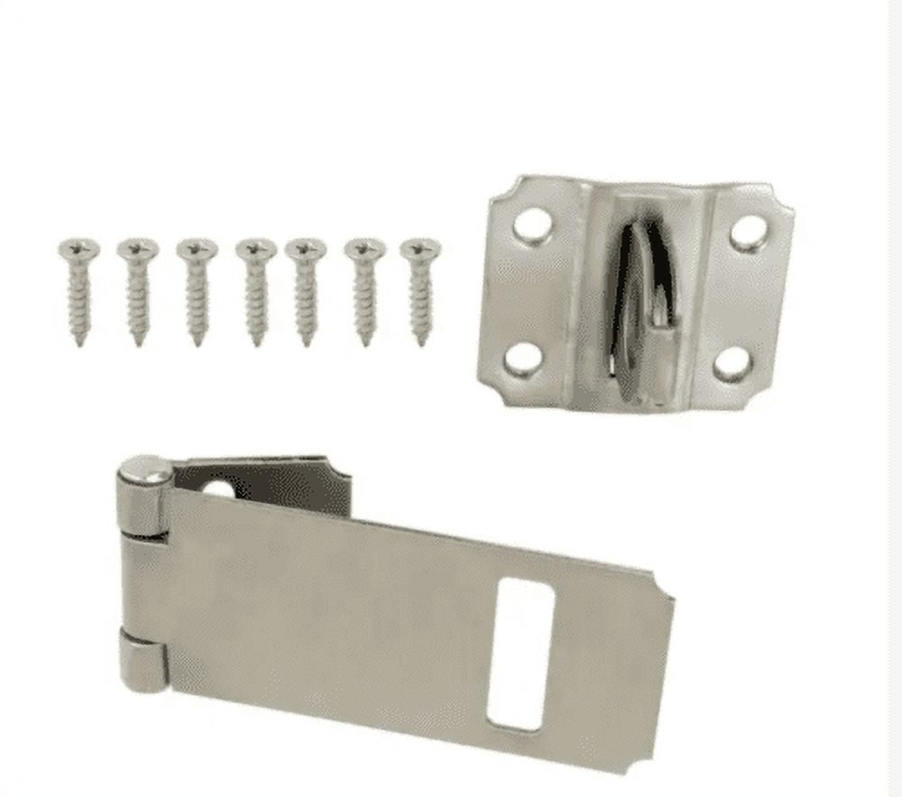 Everbilt 3-1/2 in. Stainless Steel Adjustable Staple Safety Door Hasp ...