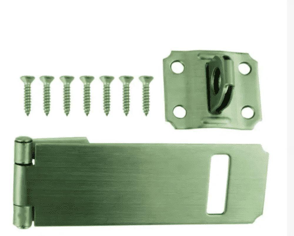 Everbilt 4-1/2 in. Stainless Steel Adjustable Staple Safety Hasp Gate ...