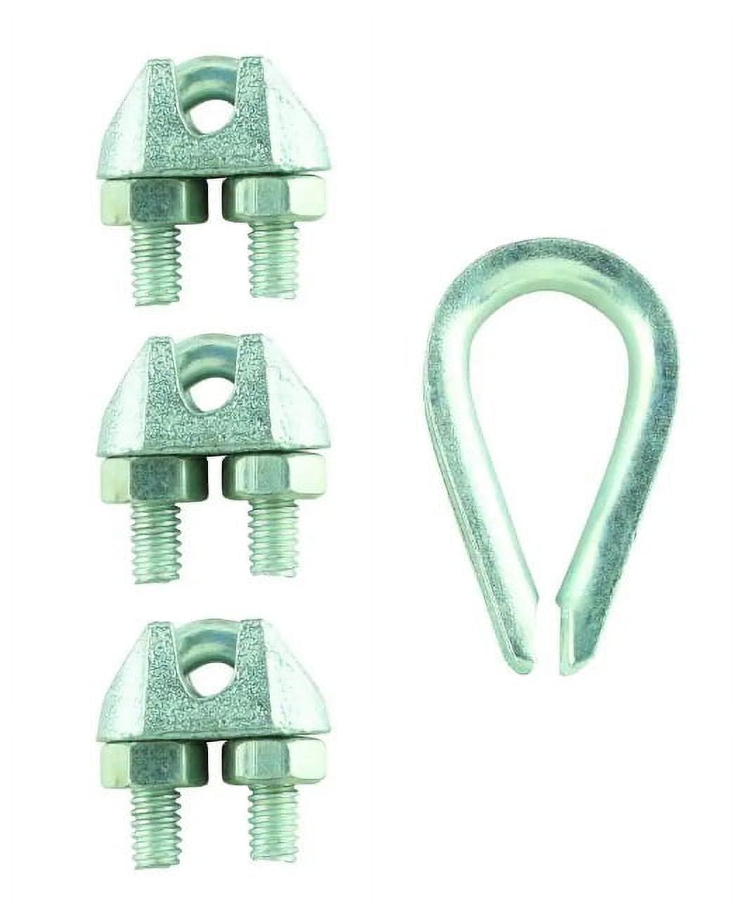 Everbilt 5/16 in. Zinc-Plated Clamp Set (4-Pack) - Walmart.com