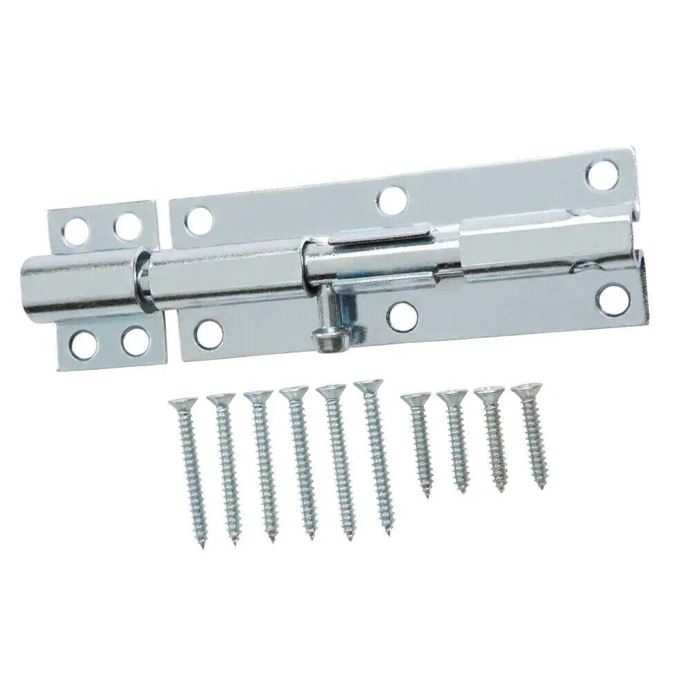 Everbilt 6 in. Zinc Plated Steel Heavy Duty Door Gate Safety Security ...