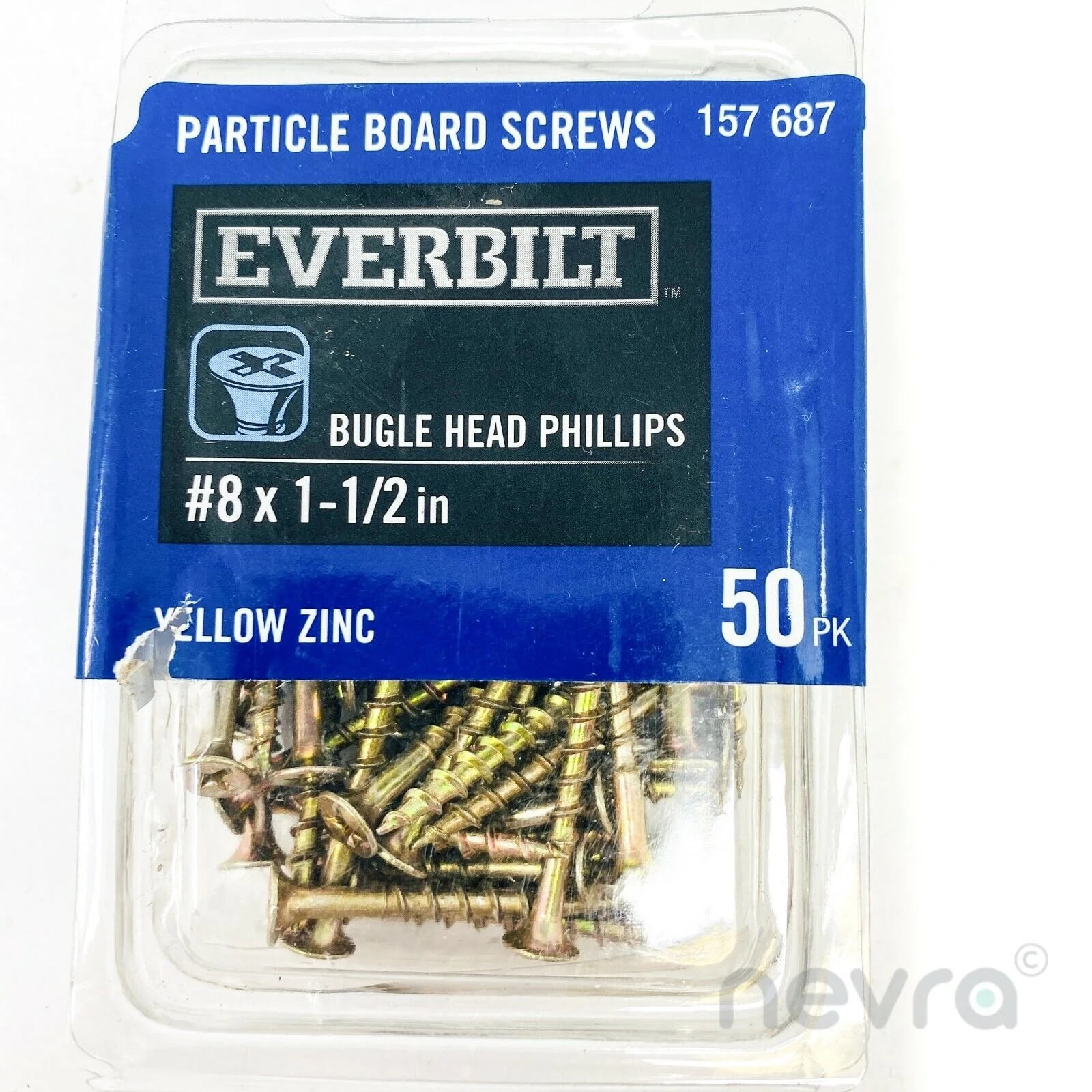 Everbilt #8 x 1-1/2 in. Coarse Zinc-Plated Phillips Bugle Head Wood ...