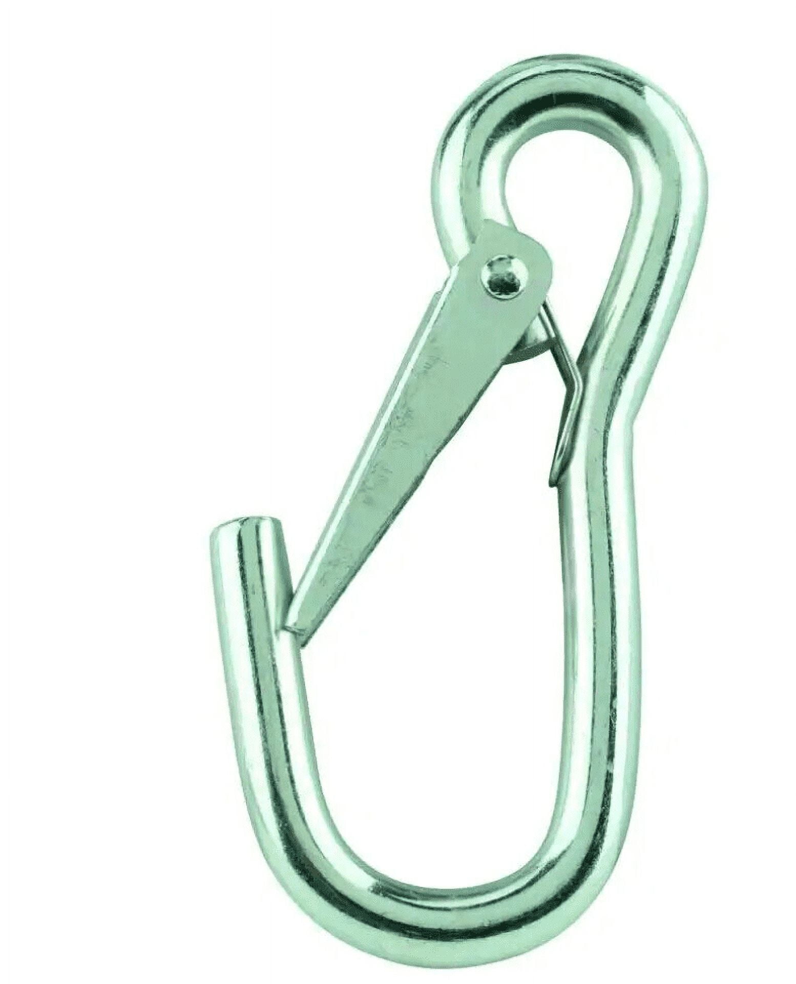 Everbilt 9/16 in. x 4 in. Zinc-Plated Round Fixed Eye Snap Hook 42834 - Walmart.com