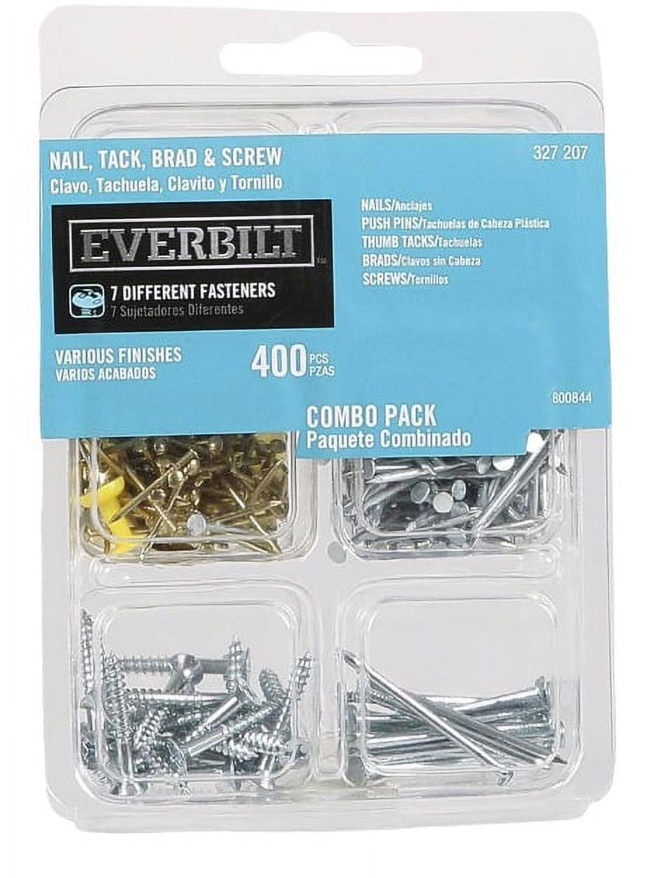 Everbilt Hardware Screws Zinc-Plated Nail, Tack, Brad & Screw Combo ...
