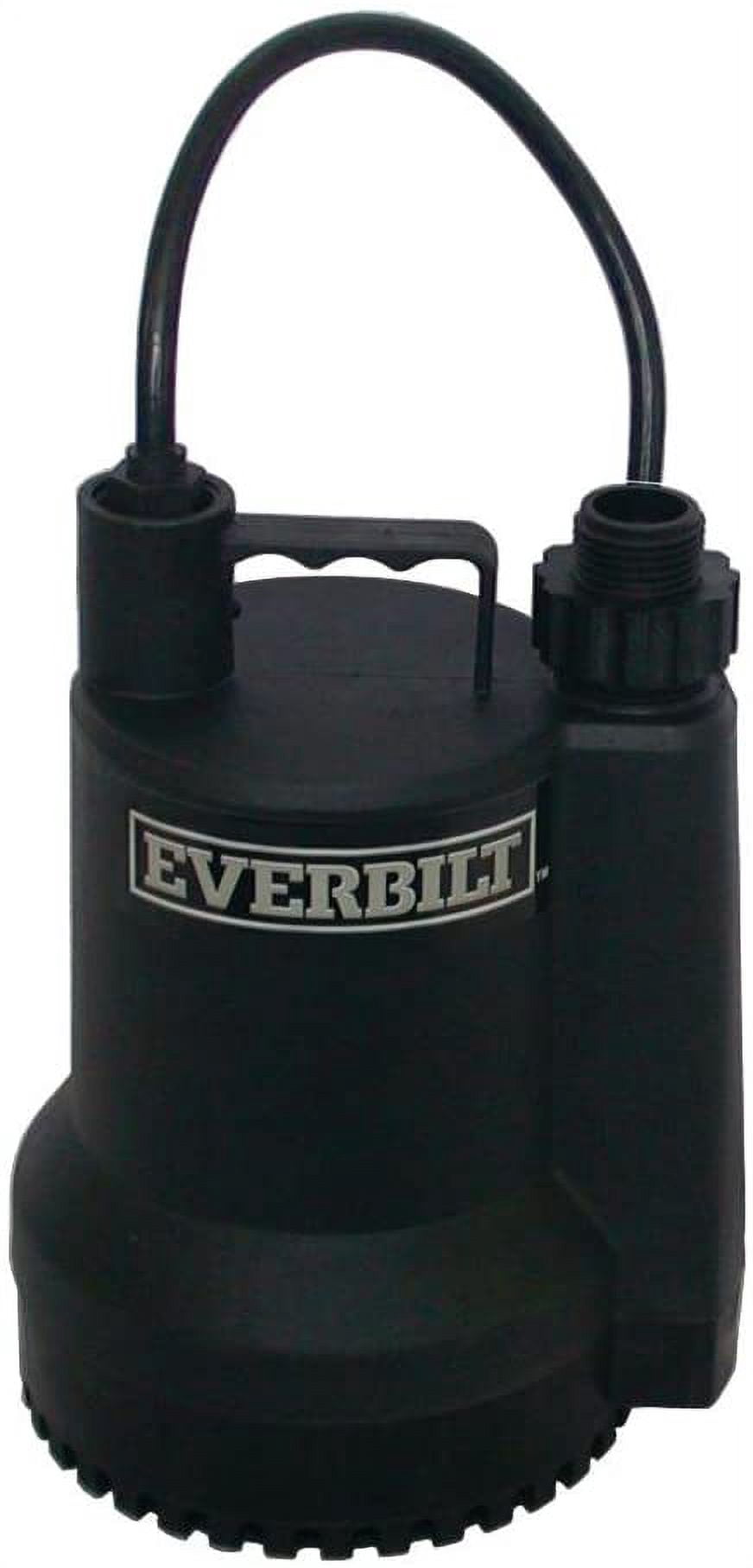Everbilt SUP54-HD 1/6 HP Plastic Utility Pump - Walmart.com