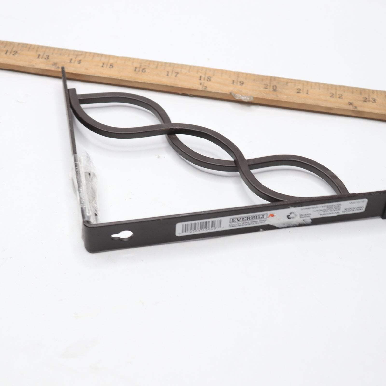 Everbilt Shelf Bracket Triple Scroll Orb Bronze Steel 6.5" x 9 ...